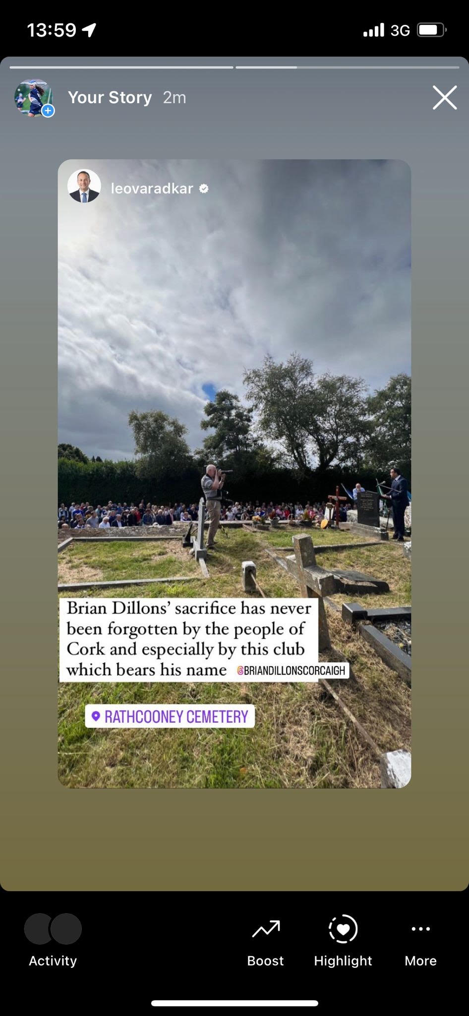 Brian Dillon 150 year Commemoration – Brian Dillons GAA